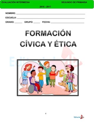 Evaluacion intermedia segundo de primaria | PDF