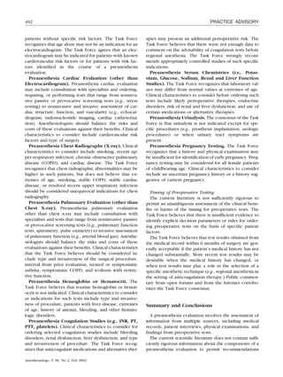 Evaluacion preanestesica taskforce 2002 | PDF