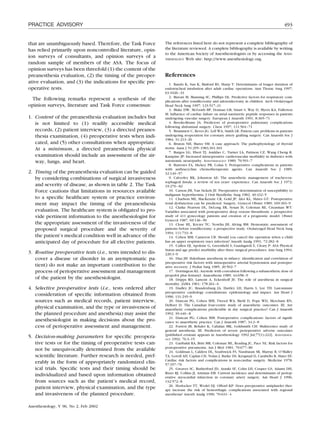 Evaluacion preanestesica taskforce 2002 | PDF