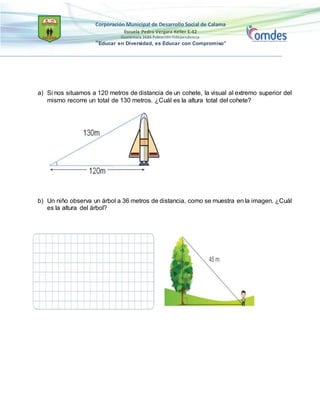 Evaluacion teorema de pitagoras 8 basico 2019 | DOCX