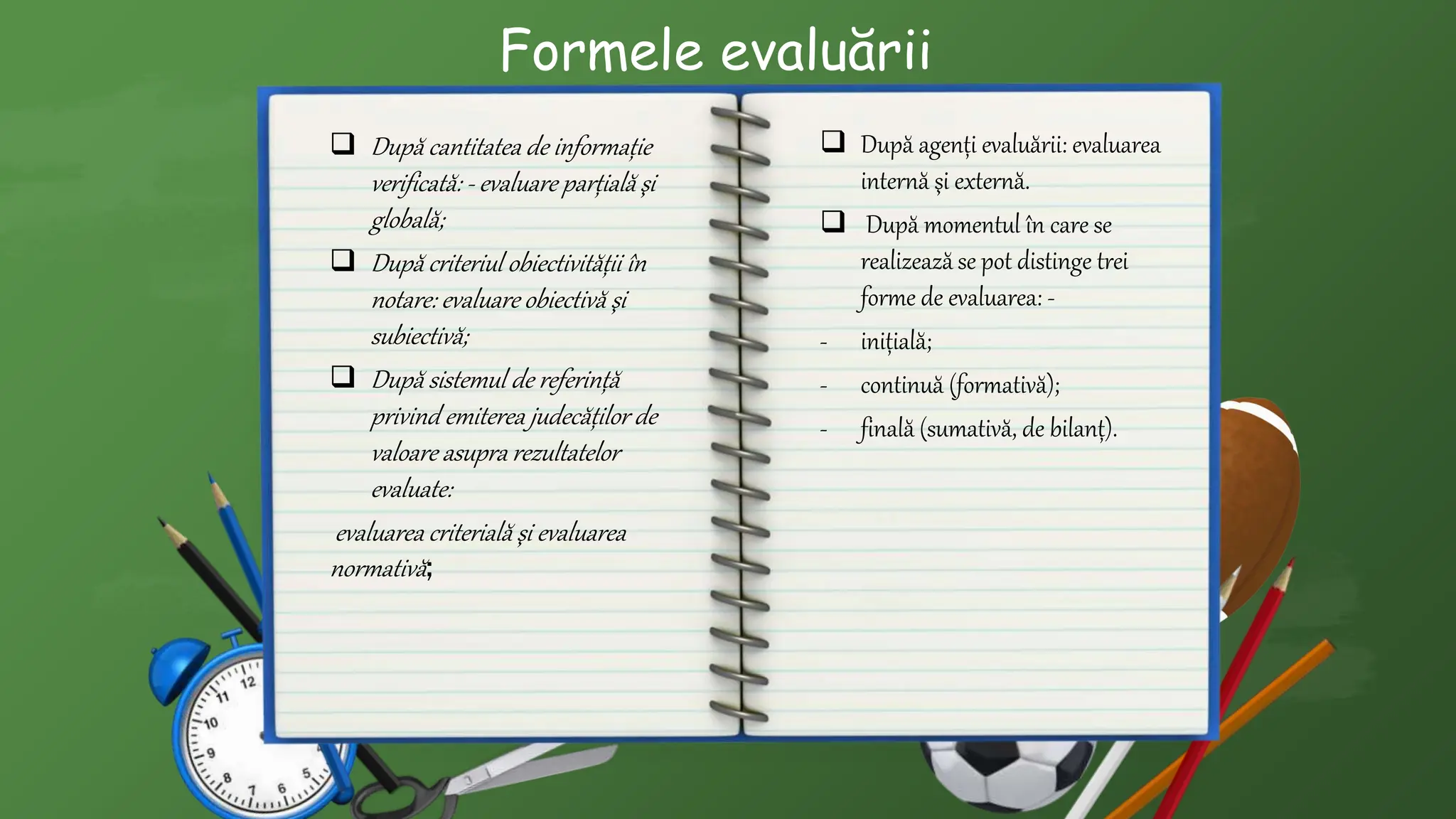 Evaluarea ca metode didactica in invatamant | PPTX