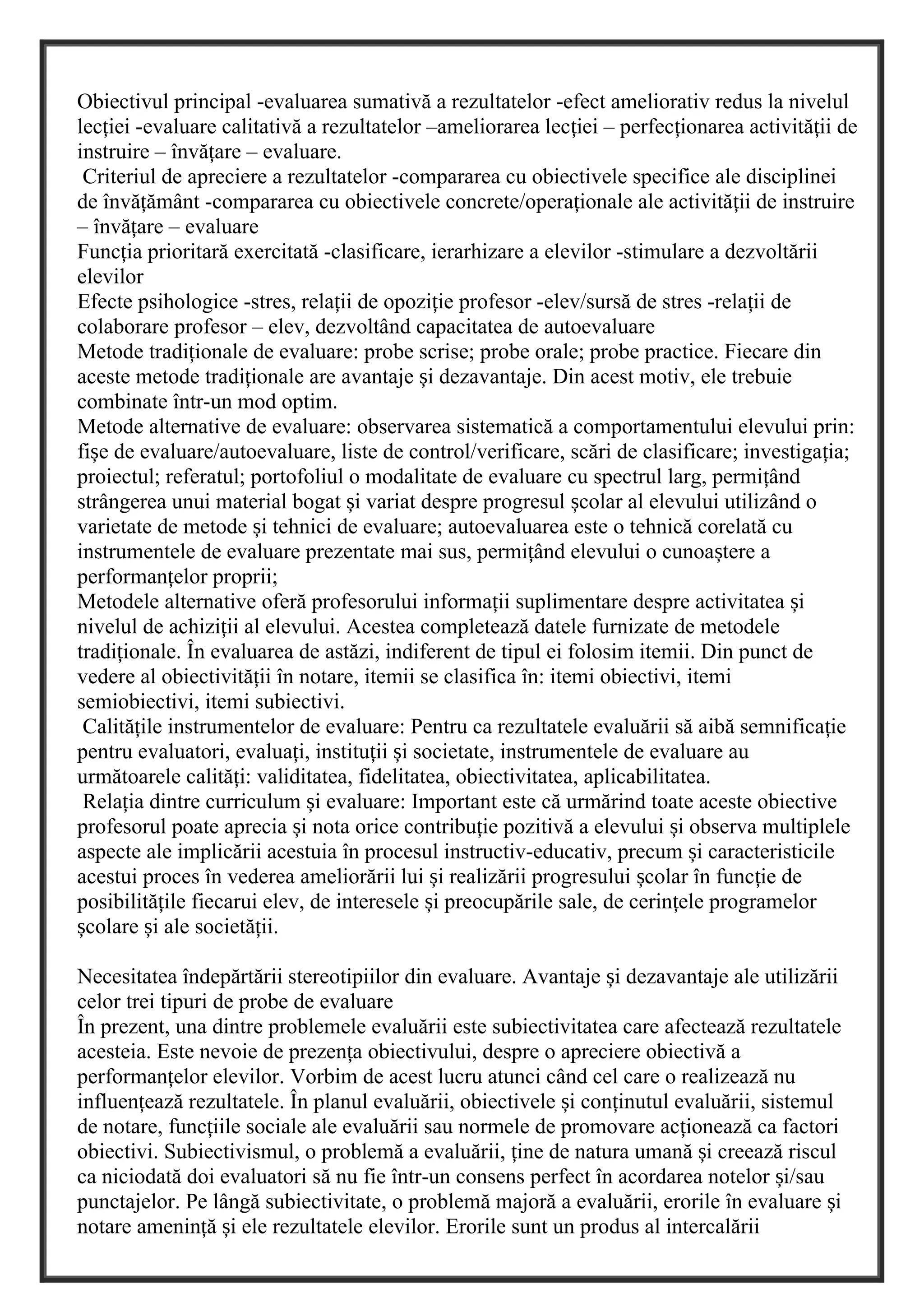 Evaluarea școlară seminar teoretic...docx