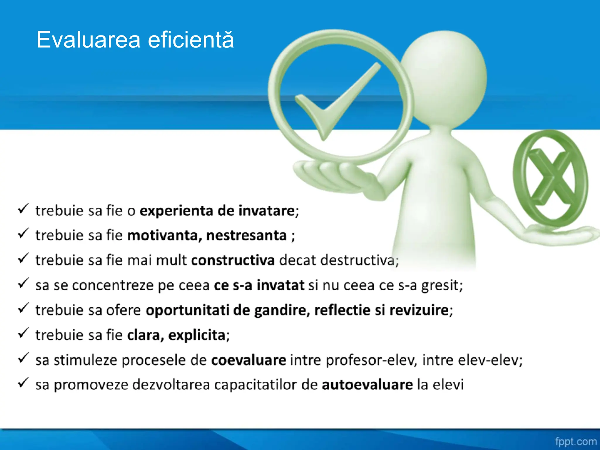 Evaluarea didactica in procesul educational | PPT