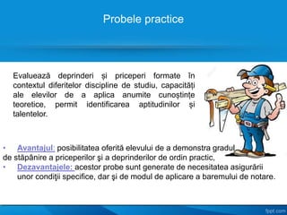Evaluarea didactica in procesul educational | PPT