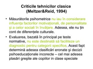 Evaluarea Dinamica Vs Evaluarea Psihometrica | PPT