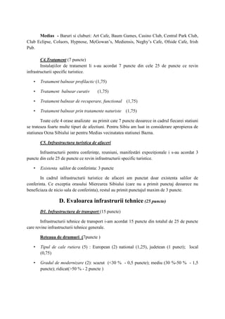 Evaluarea potentialului turistic in judetul sibiu | DOCX
