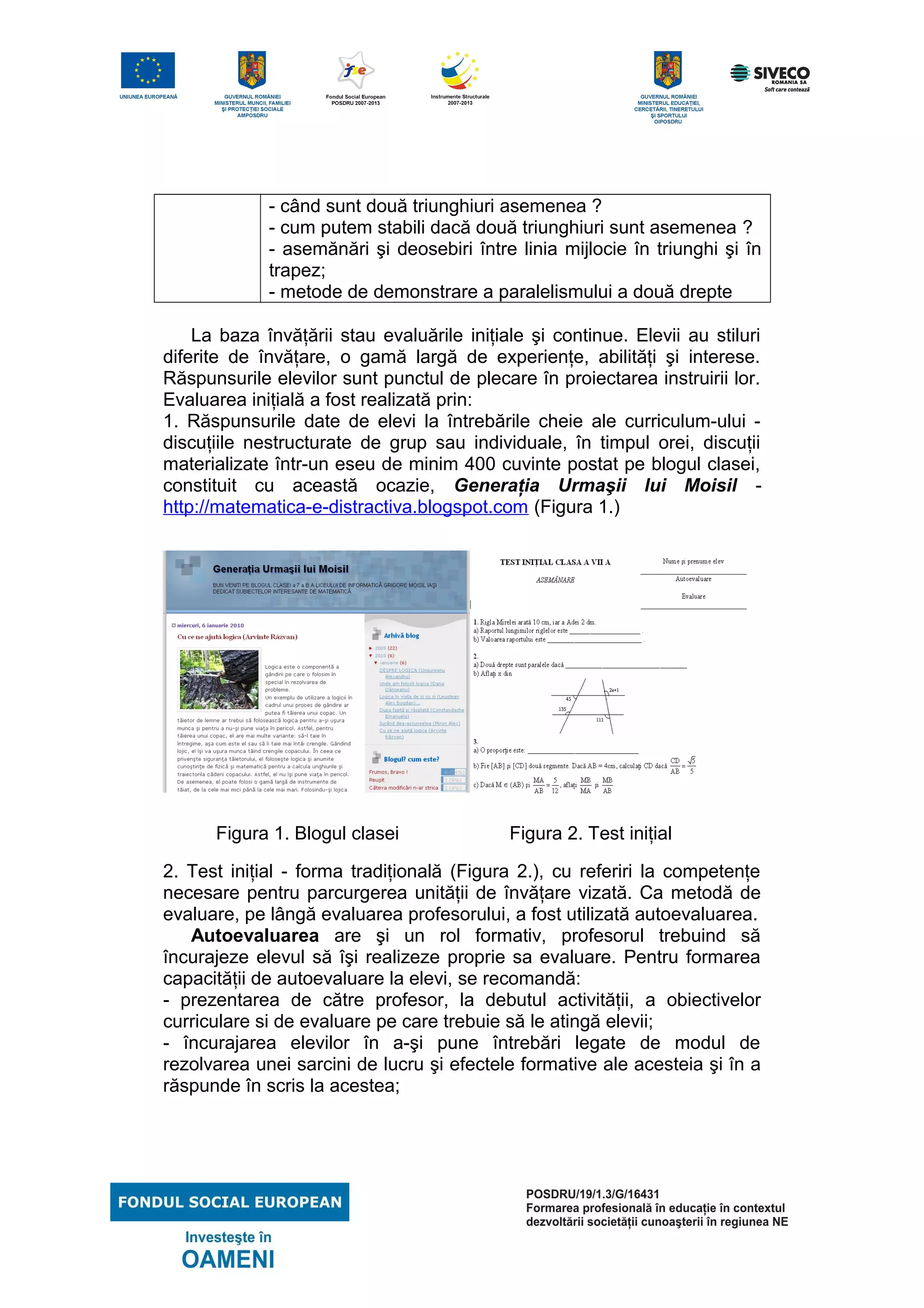 Evaluarea proiectelor 2 | DOC