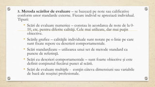 Evaluarea resurselor umane | PPTX