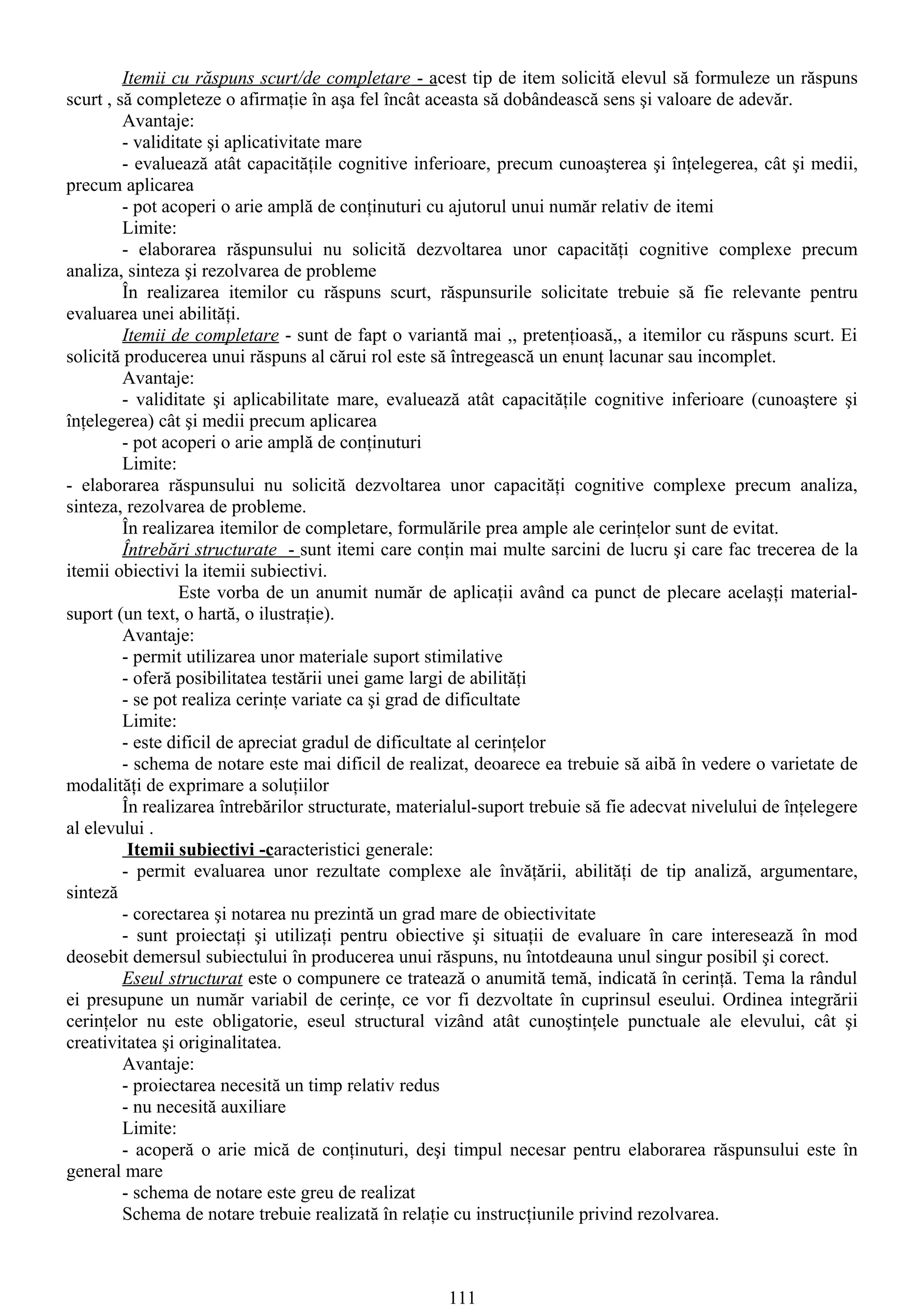 Evaluarea scolara | DOC