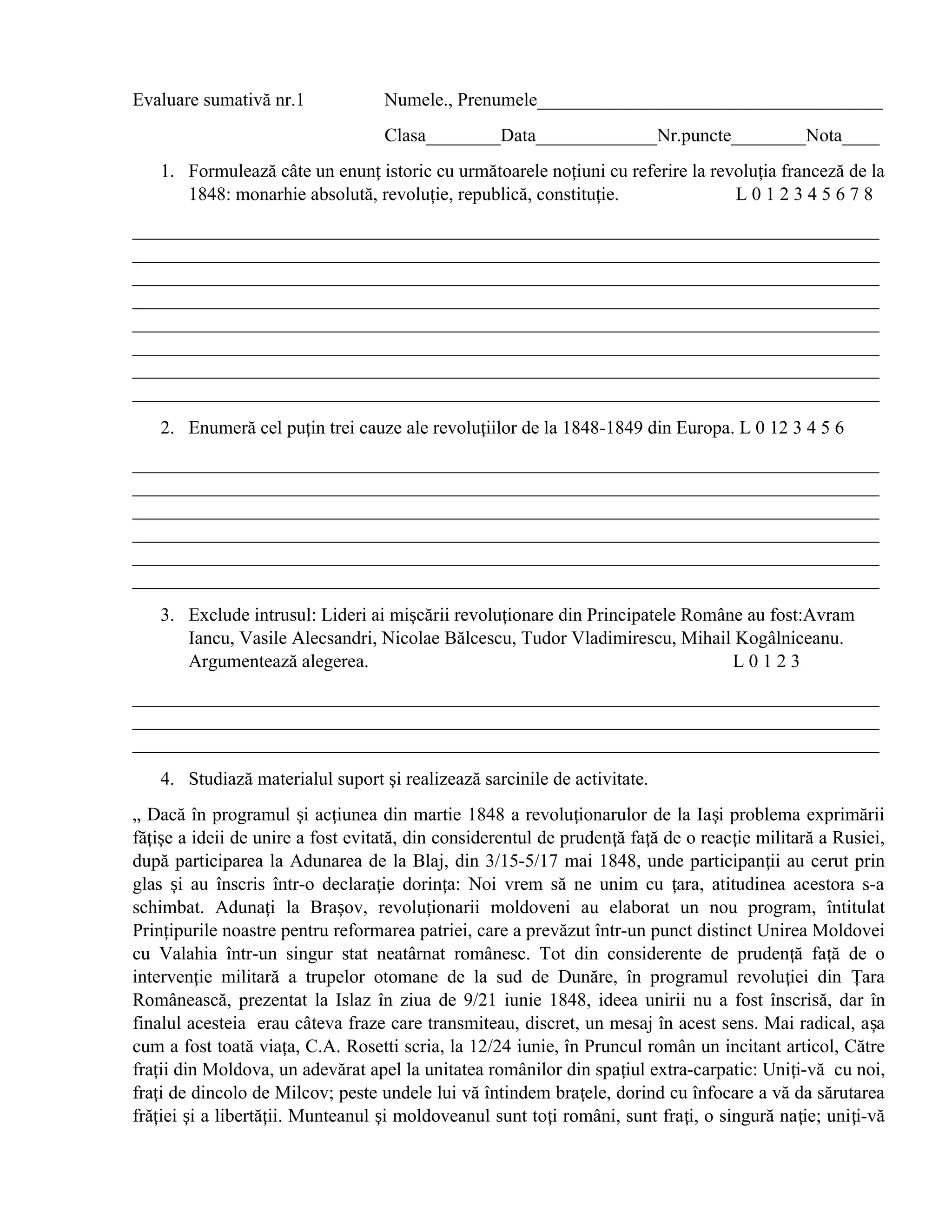 Evaluare sumativă ,unitatea de învățare1, 2024-2025.docx