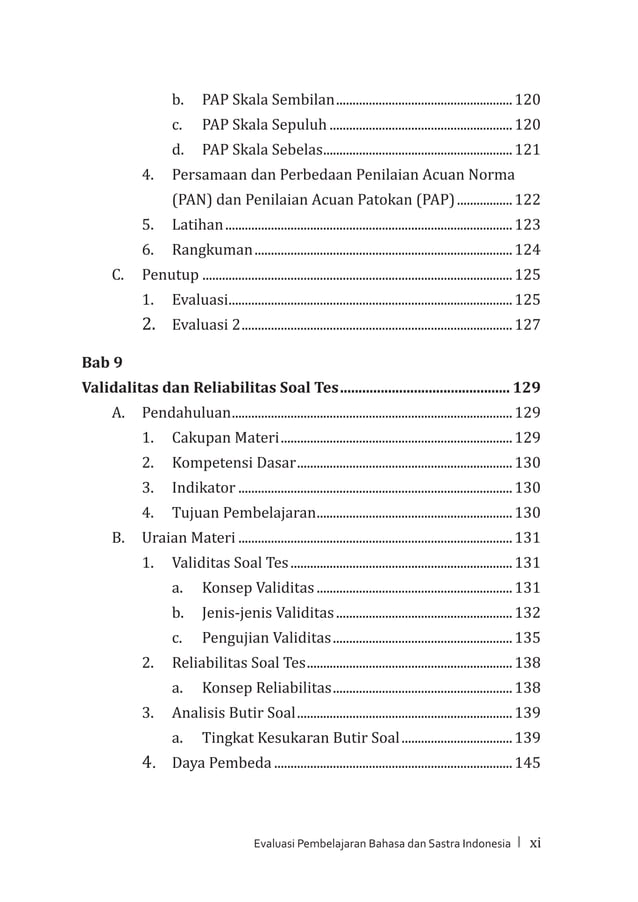 Evaluasi Bahasa dan Sastra Indonesia | PDF