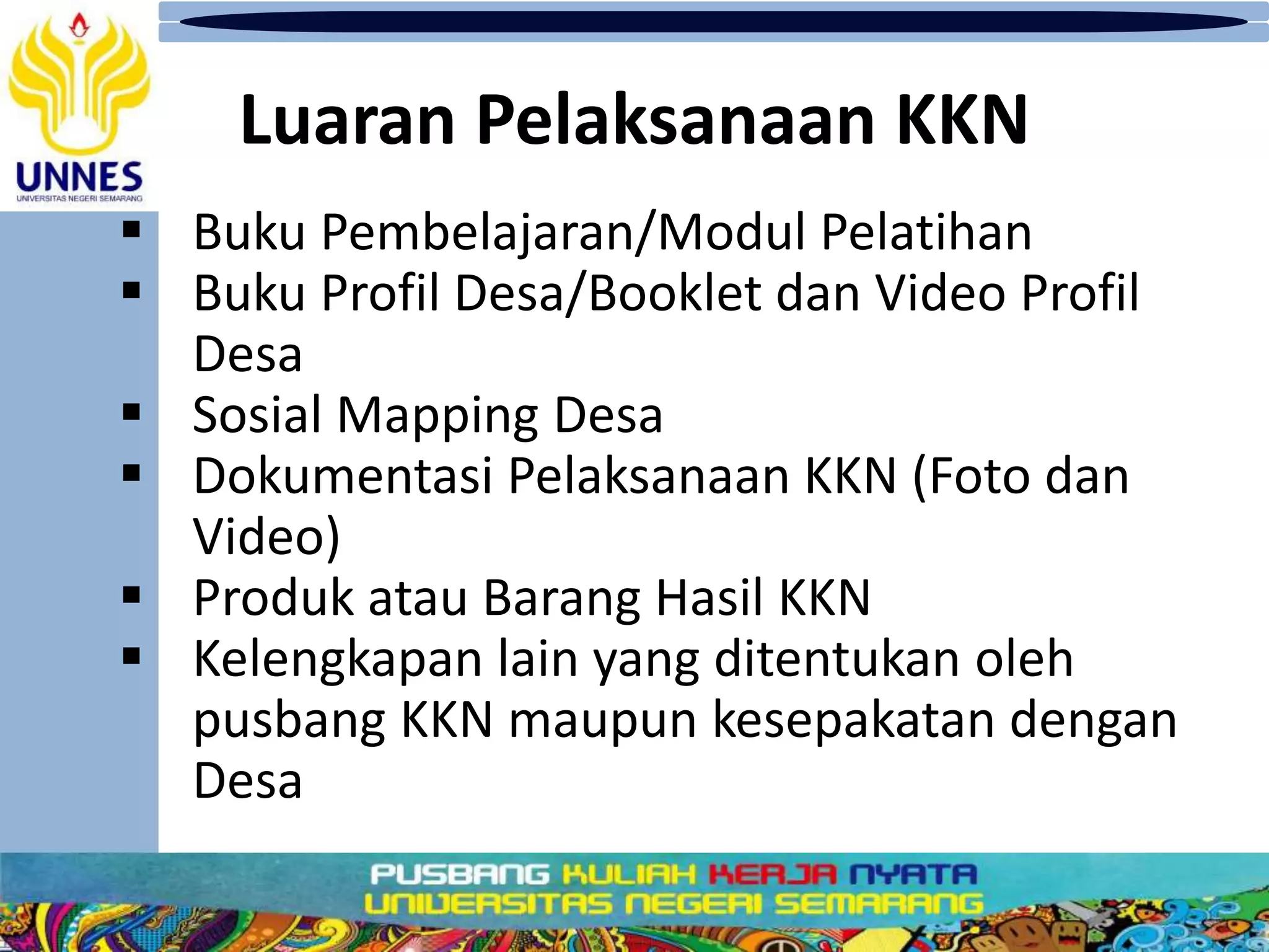 Evaluasi dan pelaporan kkn alternatif | PPTX