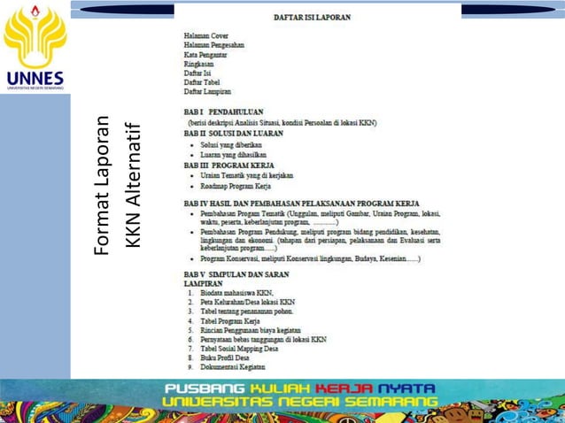 Evaluasi dan pelaporan kkn alternatif | PPTX