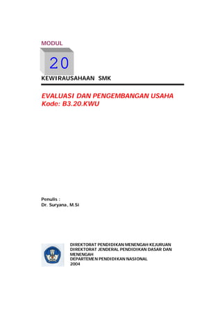 evaluasi dan pengembangan usaha untuk siswa Sekolah Menengah Kejuruan | PDF