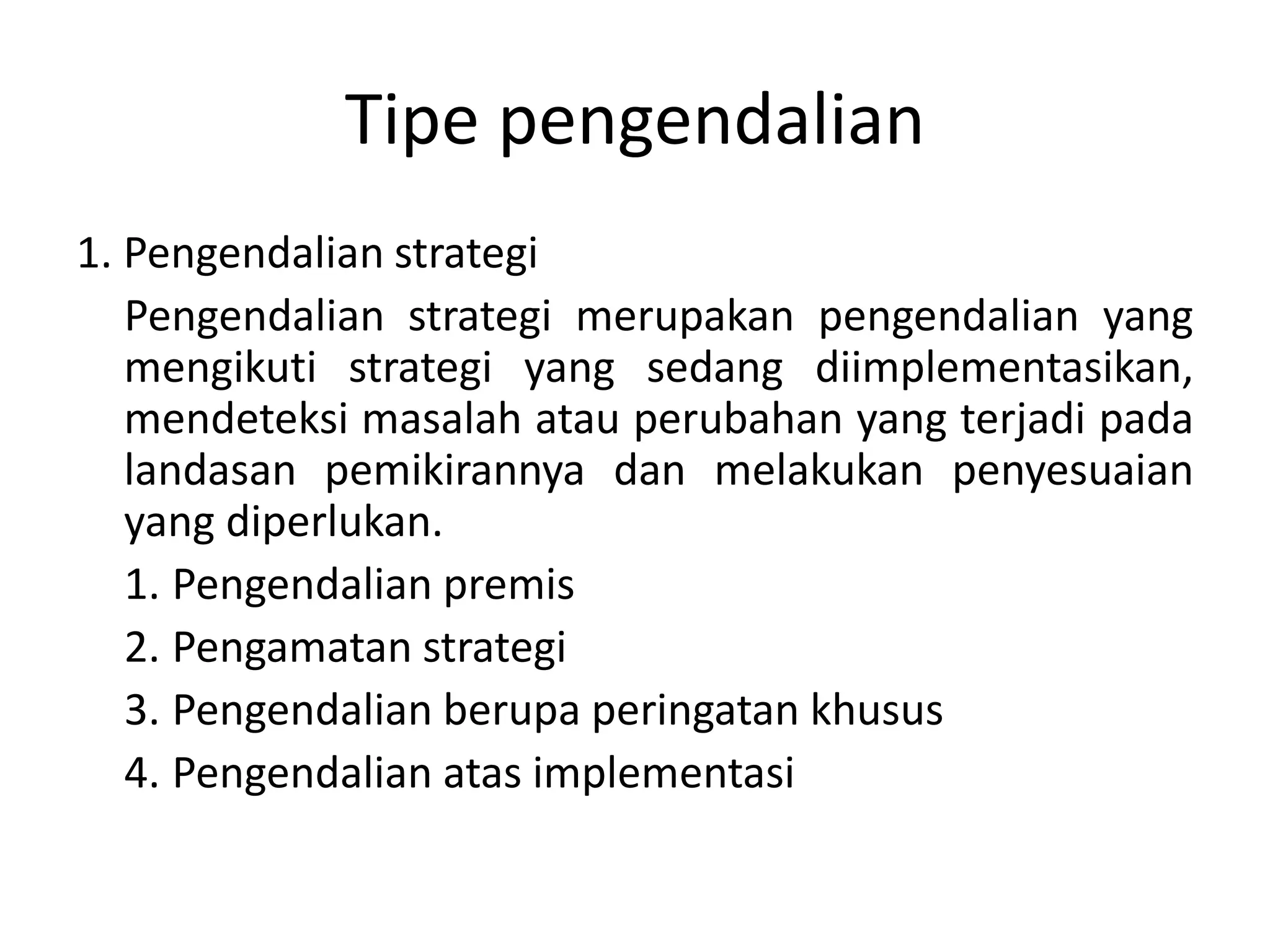 Evaluasi dan Pengendalian Strategi | PPTX