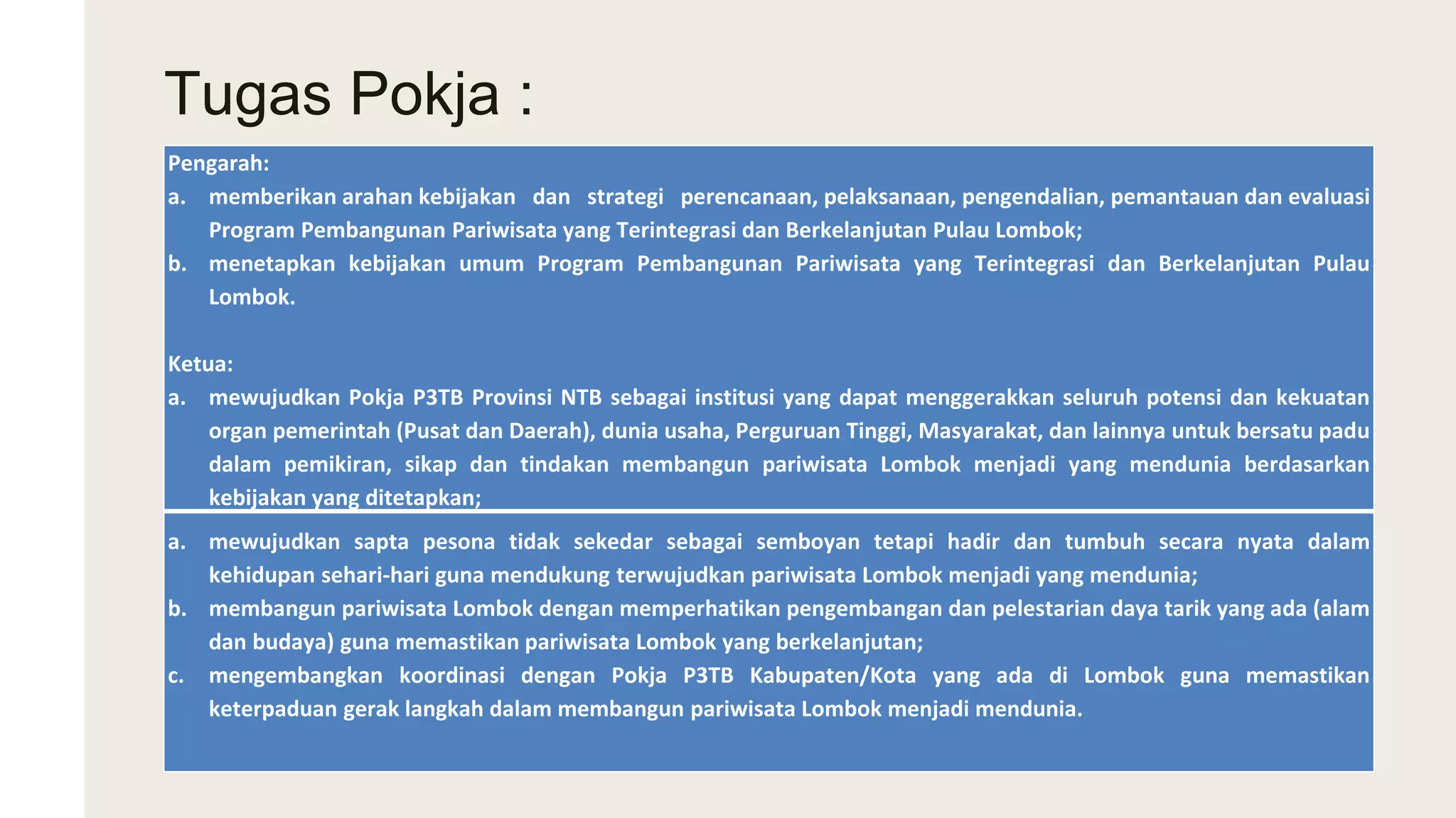 evaluasi dan rencana pokja p3tb NTB FINAL.pptx