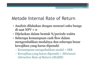 Evaluasi investasi | PDF