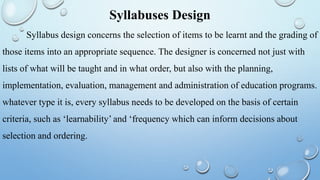 Syllabuses and Coursebook | PPTX