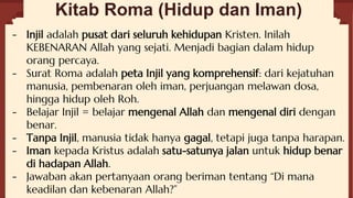 Evaluasi Keseluruhan Kelas Bedah Kitab Roma | PDF