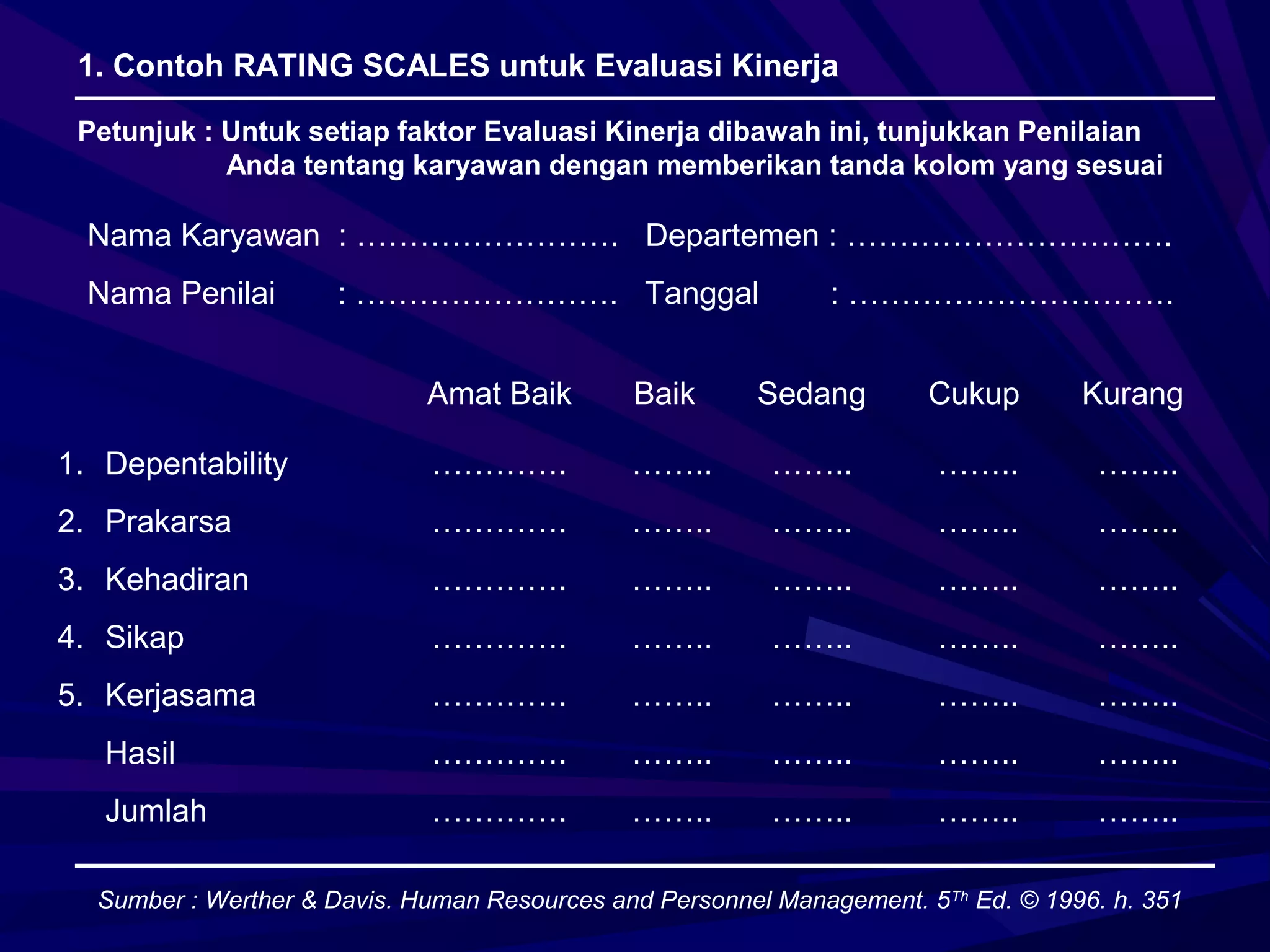 Evaluasi kinerja (18 1-07) | PPT