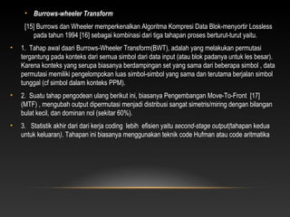 EVALUASI KOMPRESI DATA MENGGUNAKAN ALGORITMA LEMPEL-ZIV-MARKOV CHAIN DENGAN ALGORITMA BURROWS ...