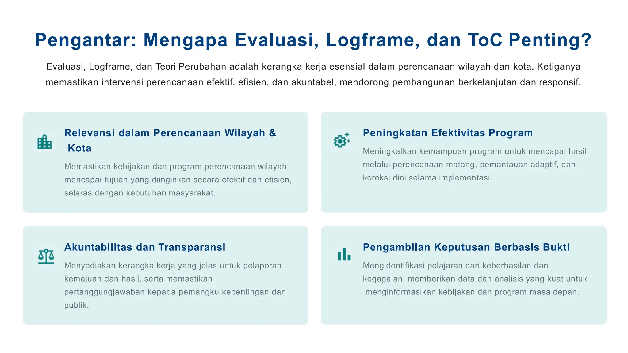 Evaluasi, Logframe, dan Teori Perubahan.pptx