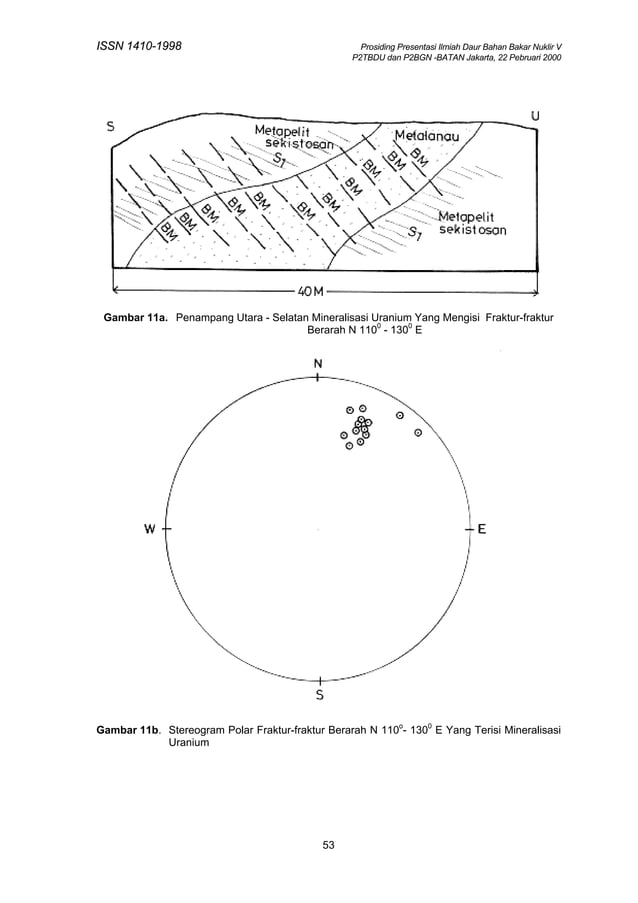 Evaluasi model struktur geologi dan pola mineralisasi uranium sektor ...