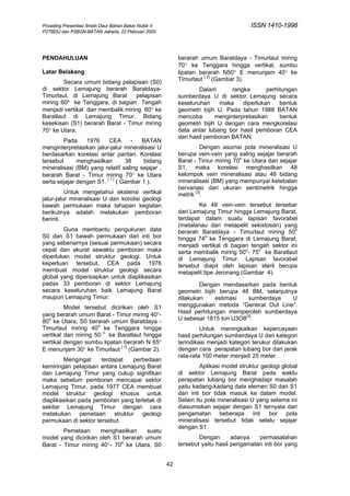 Evaluasi model struktur geologi dan pola mineralisasi uranium sektor ...