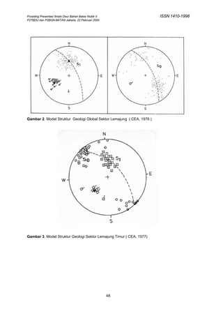 Evaluasi model struktur geologi dan pola mineralisasi uranium sektor ...