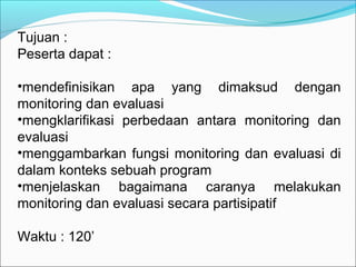 Evaluasi & monitoring | PPT