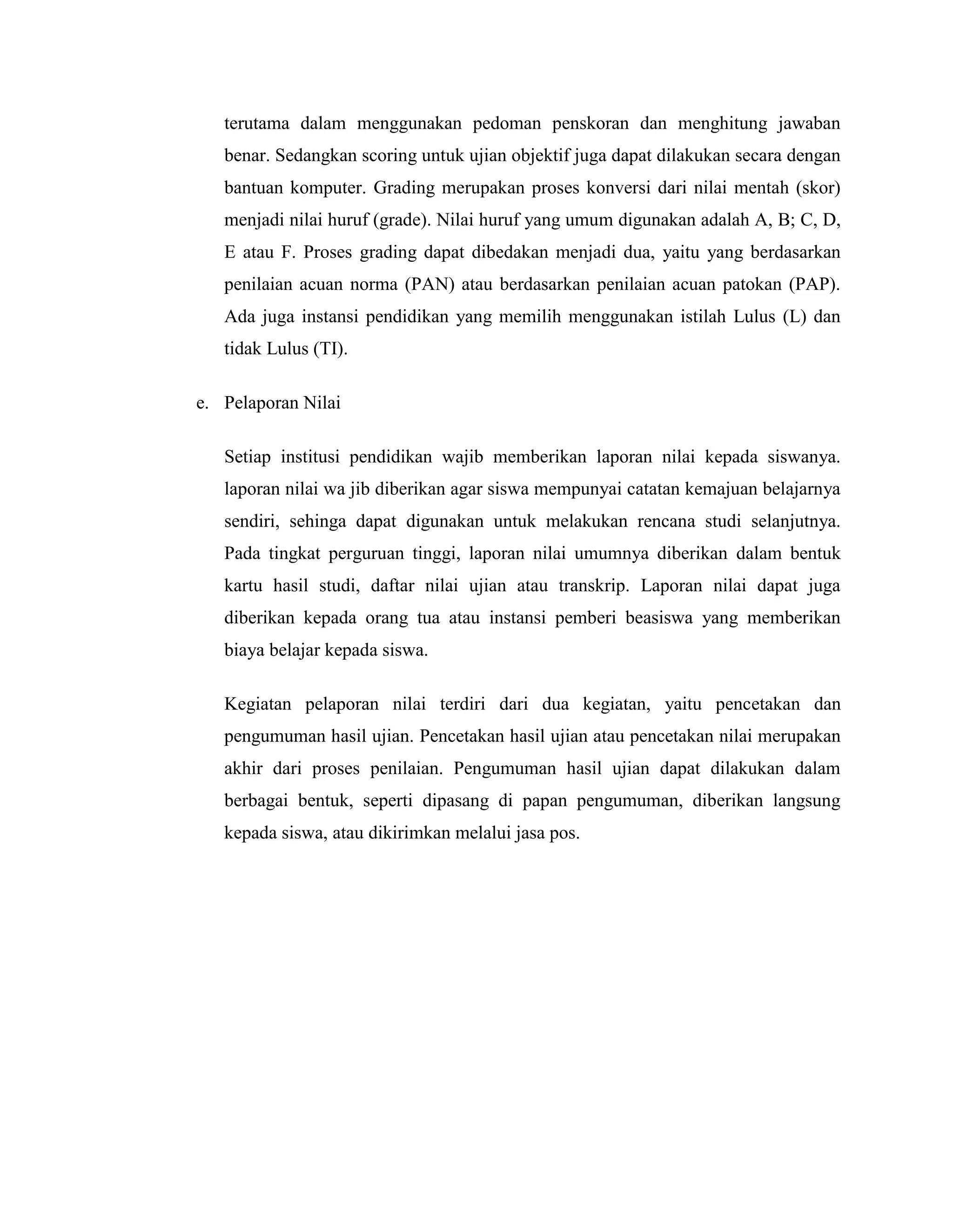 Evaluasi pembelajaran ( khaerul syabar 0707674 ) | PDF