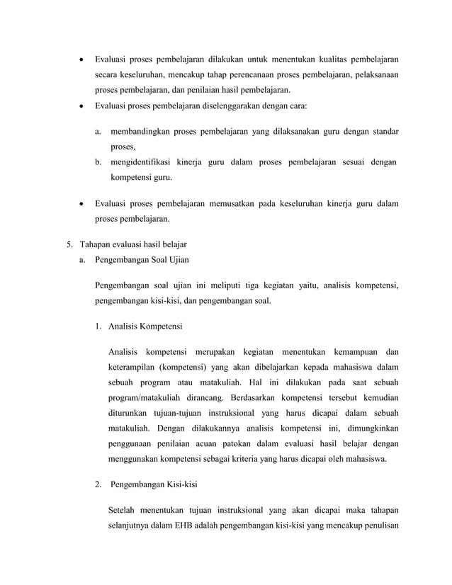 Evaluasi pembelajaran ( khaerul syabar 0707674 ) | PDF