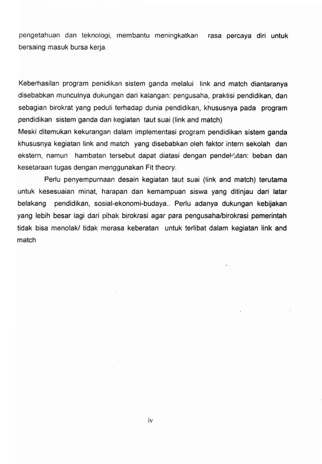 Evaluasi program link and match | PDF