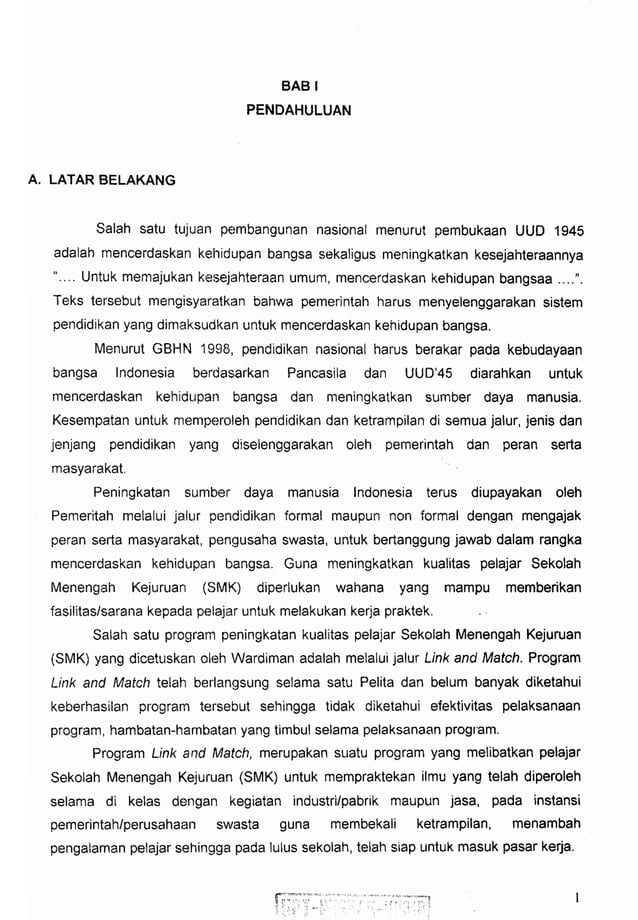 Evaluasi program link and match | PDF
