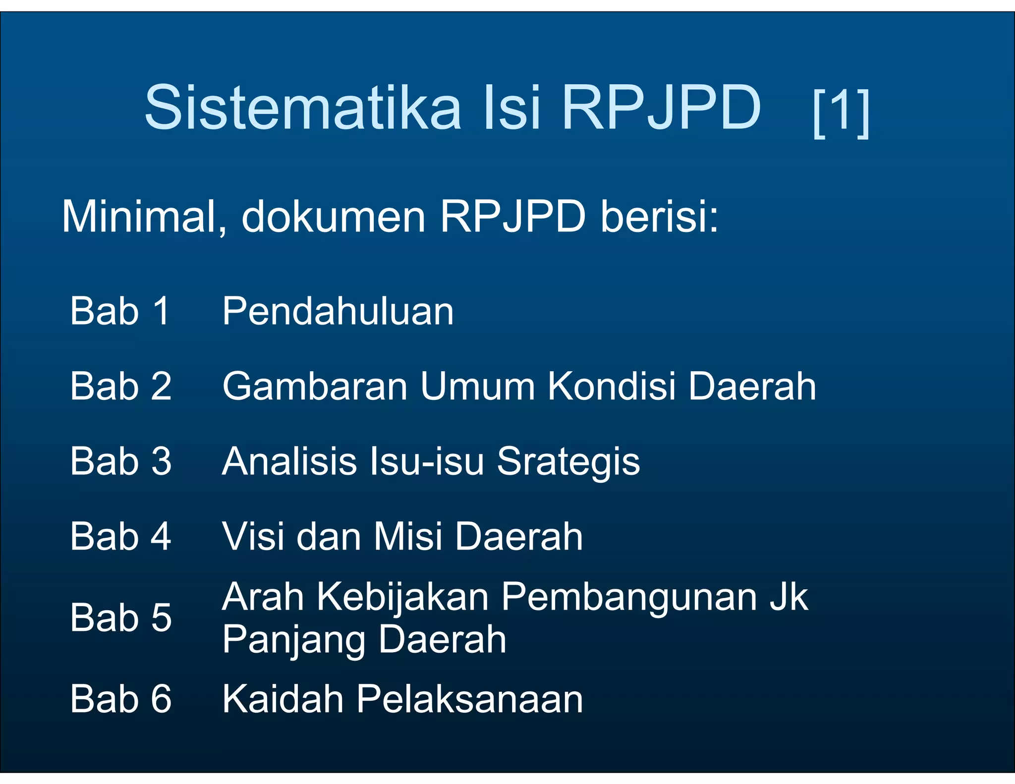Ringkasan Evaluasi RPJP-D Kabupaten XYZ | PDF