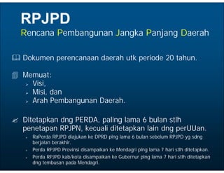 Ringkasan Evaluasi RPJP-D Kabupaten XYZ | PDF
