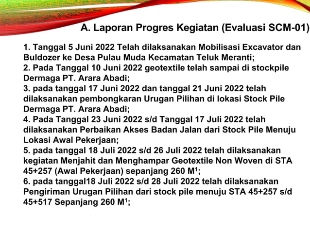Evaluasi SCM 01 CV. JAGAD 1.ppt