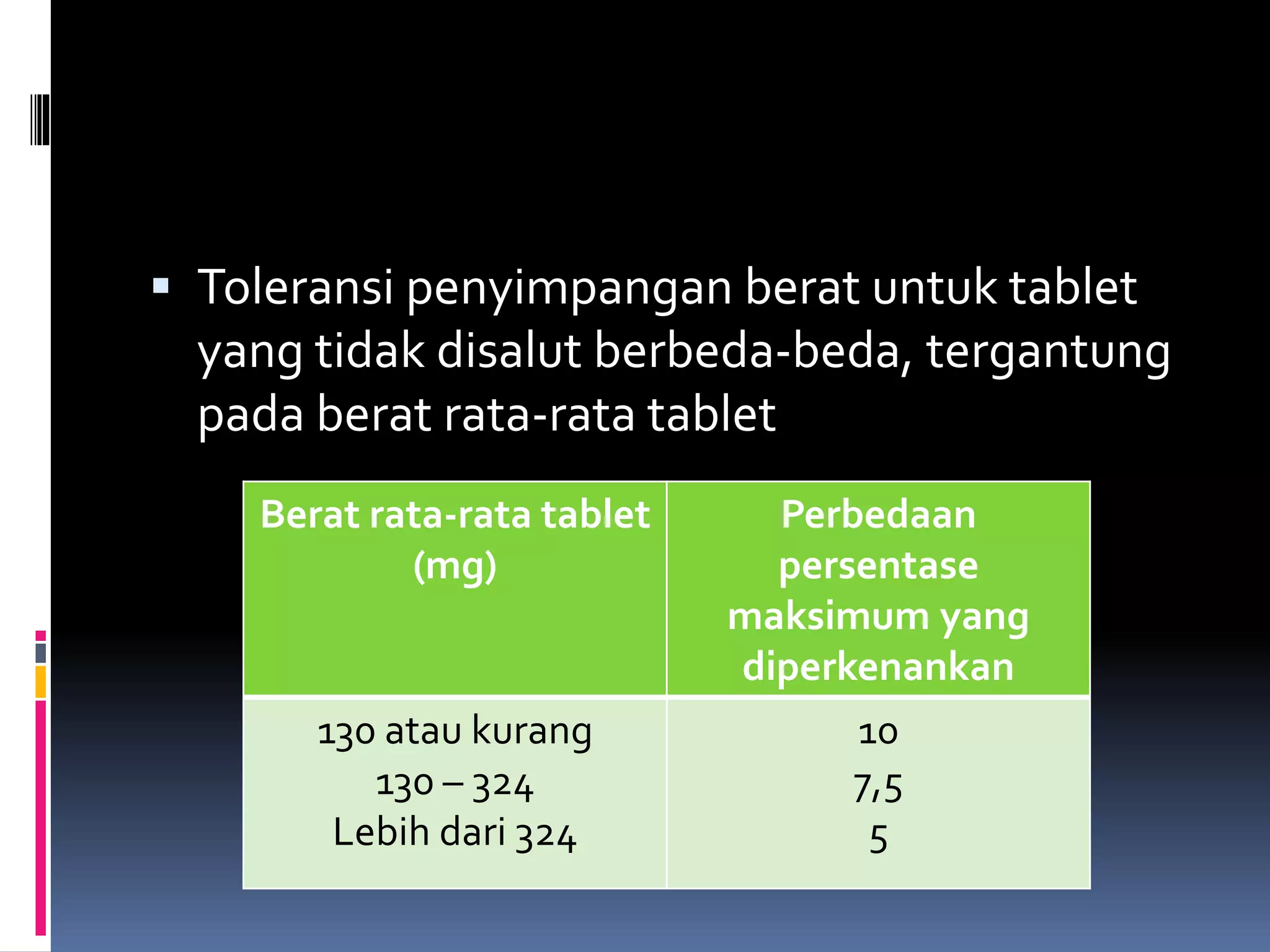 Evaluasi tablet | PPTX