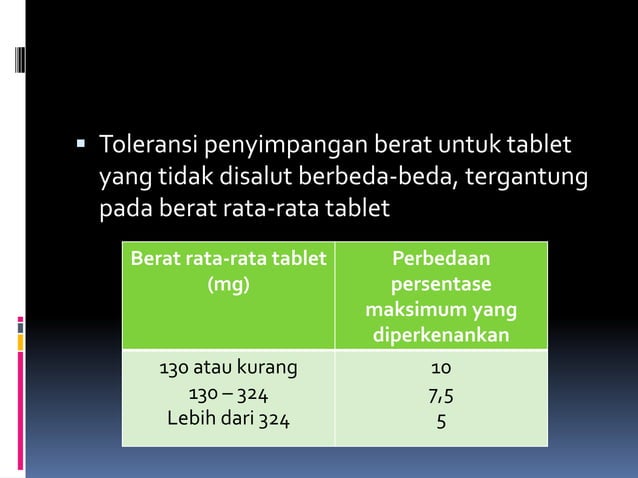Evaluasi tablet | PPTX