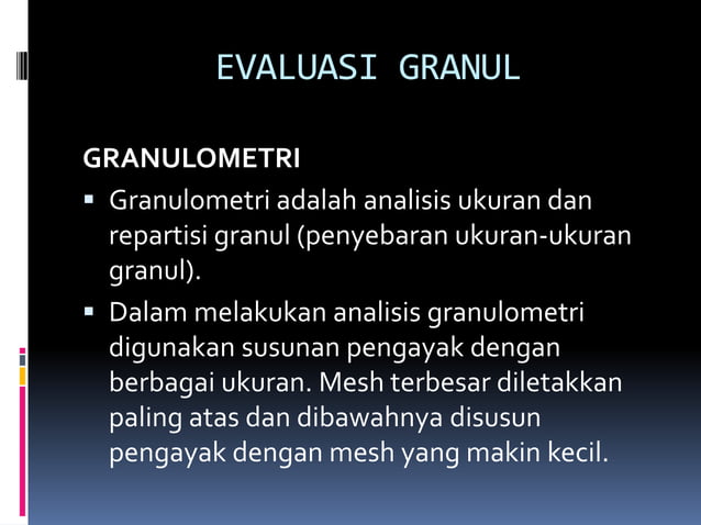 Evaluasi tablet | PPTX