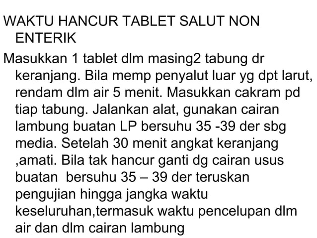 EVALUASI TABLET dan persyaratannya .ppt