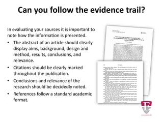 Evaluate Your Research | PPTX | Publishing Industry | Industries