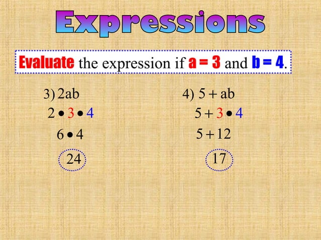 Evaluating Algebraic Expressions | PPT | Programming Languages | Computing