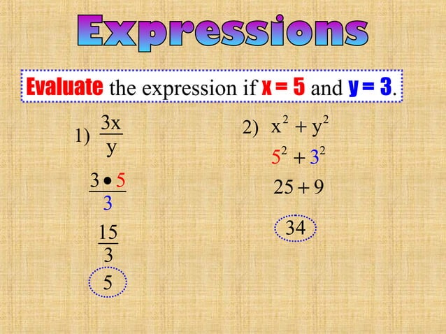 Evaluating Algebraic Expressions | PPT | Programming Languages | Computing