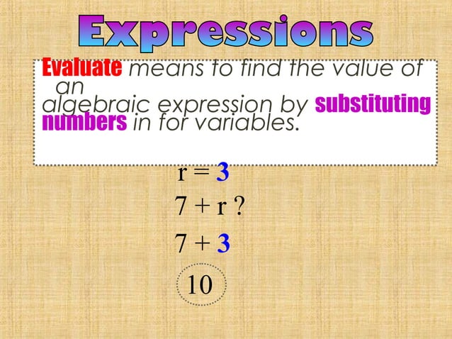 Evaluating Algebraic Expressions | PPT | Programming Languages | Computing
