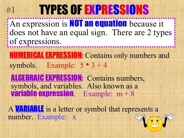 Verbal Expression For Algebraic Expression
