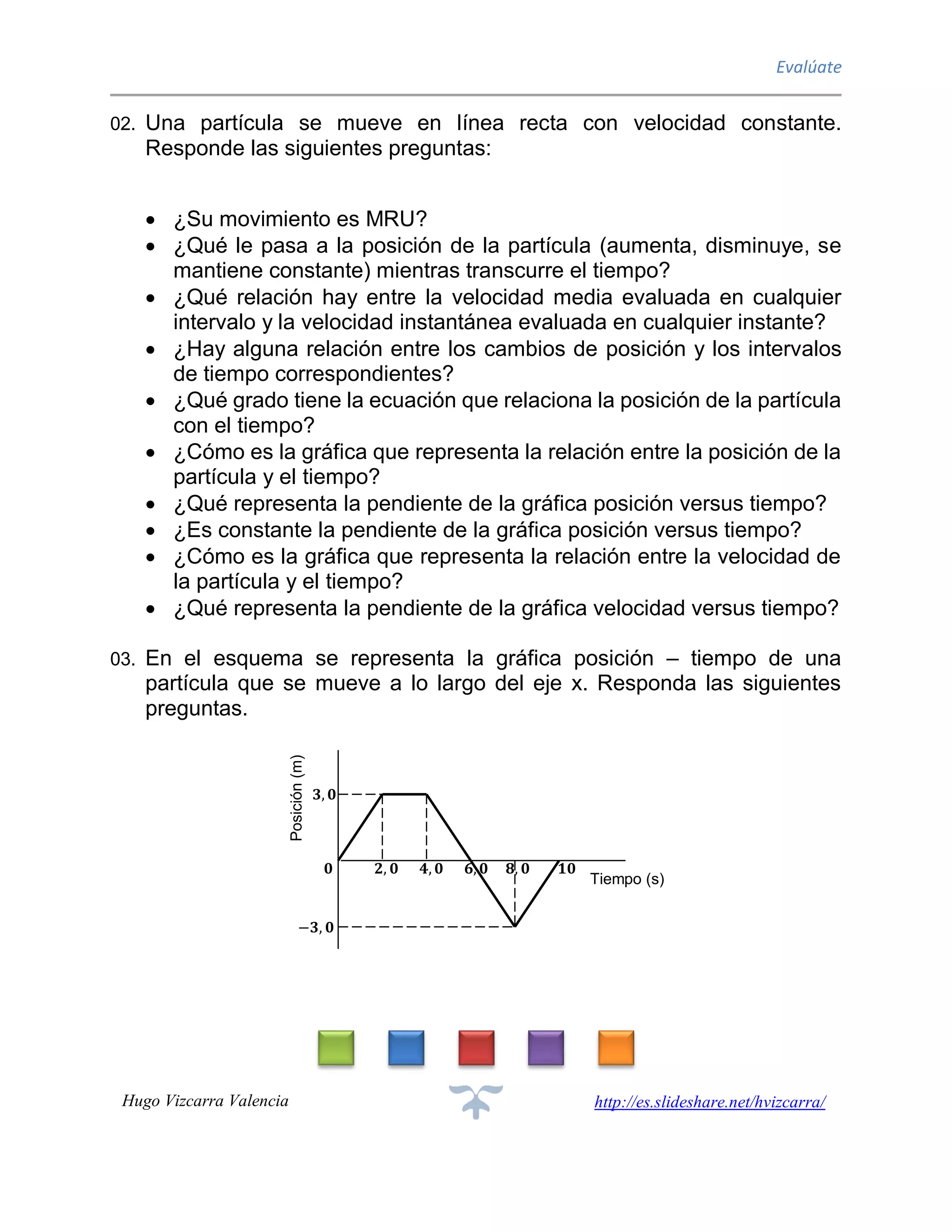 Movimiento en línea recta | PDF