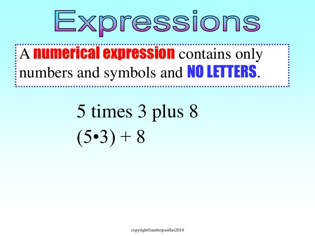 Evaluate Algebraic Expressions Evaluate Algebraic Expressions