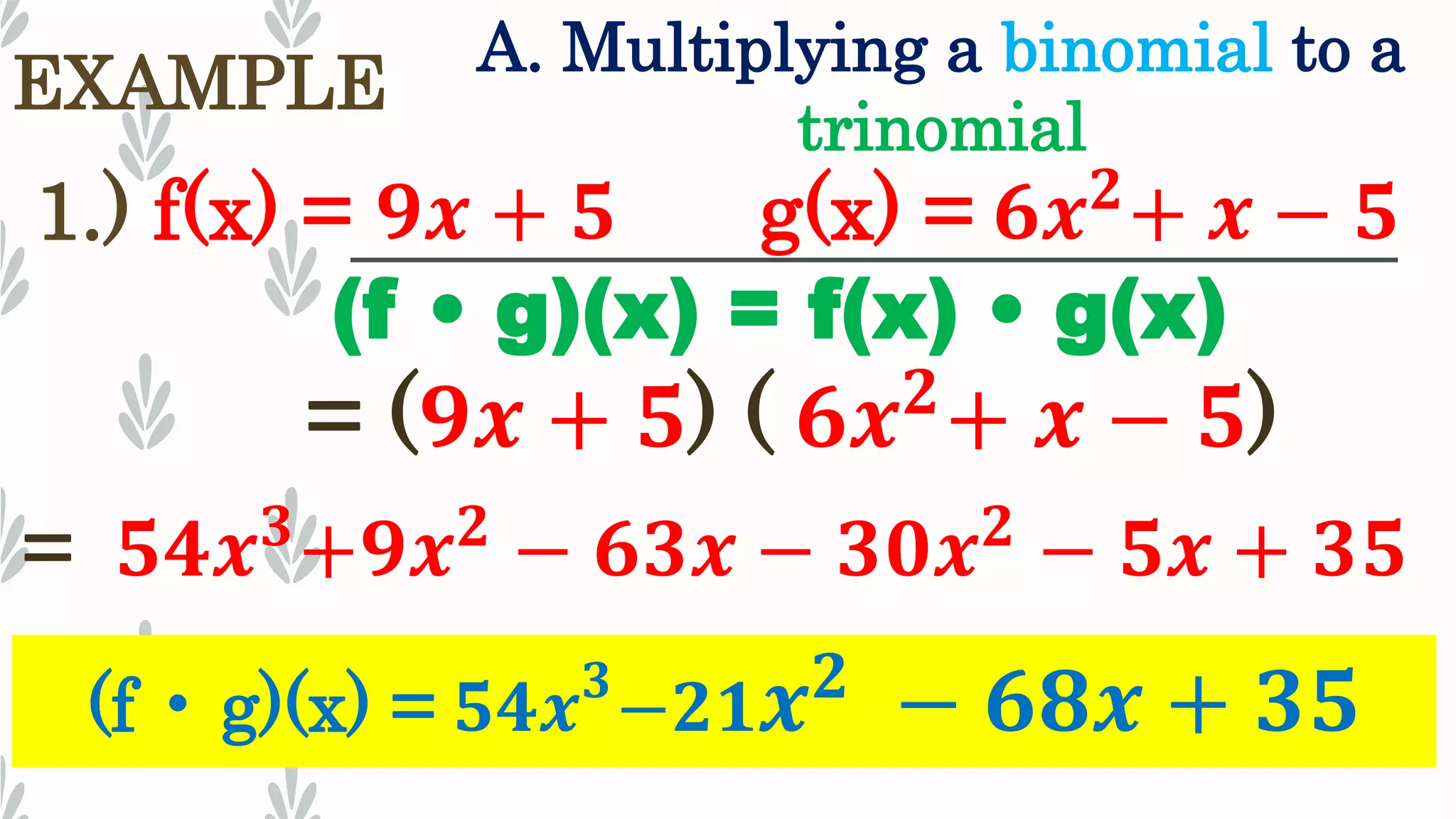 Evaluate functions & fundamental operations of functions | PPTX