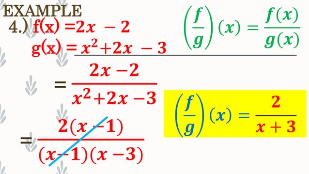 Evaluate Functions And Fundamental Operations Of Functions Pptx